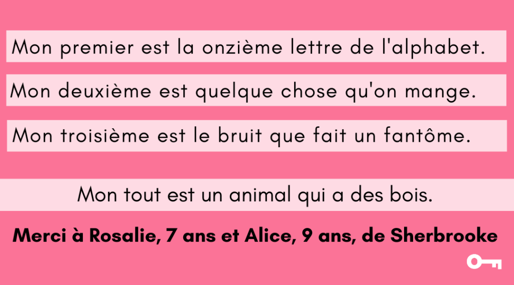 Une charade du Grand Nord - La CLEF